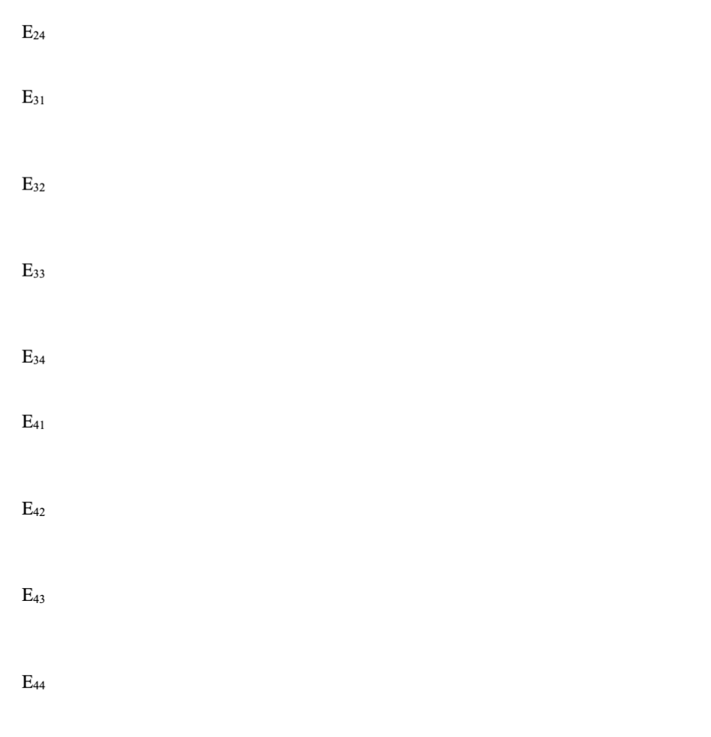 Solved E14 E21 E221) Please calculate the expected value | Chegg.com