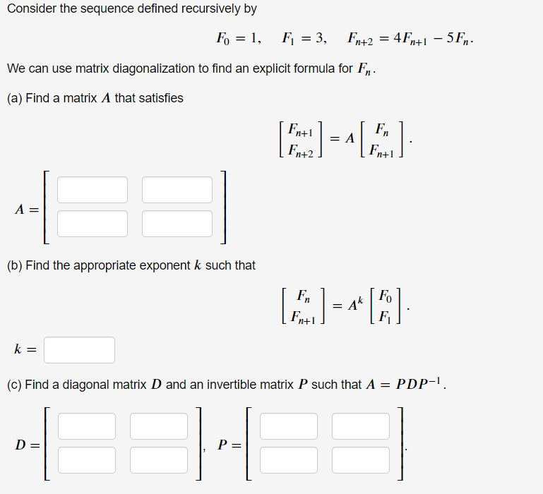Solved Consider the sequence defined recursively by Fo = 1, | Chegg.com