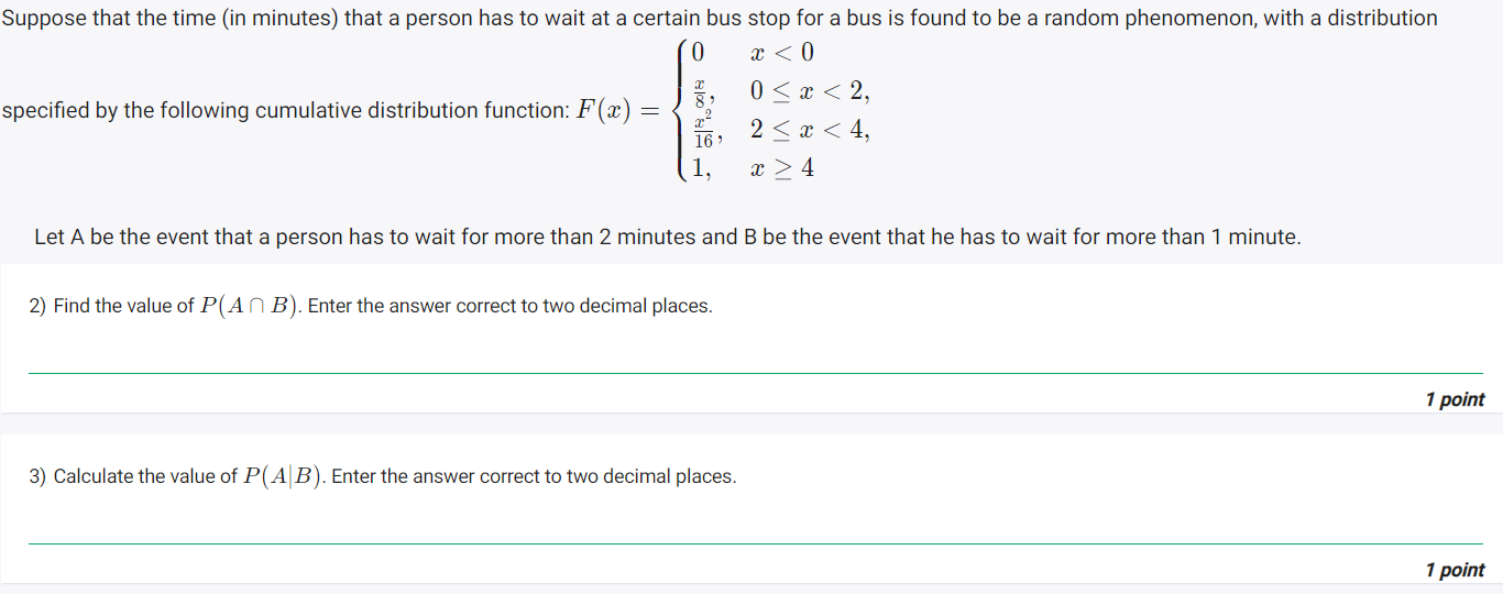 Solved Suppose that the time (in ﻿minutes) ﻿that a person | Chegg.com