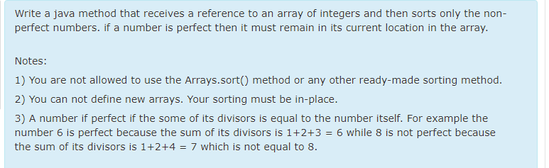 Solved Write a java method that receives a reference to an | Chegg.com