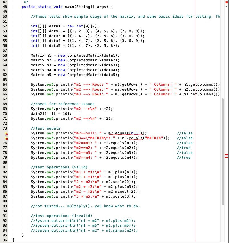 Solved Implementing an Immutable Data Type Summary: Using | Chegg.com