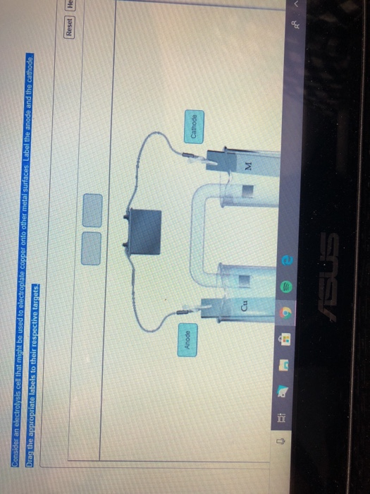Solved Label the anode and the cathode Reset He | Chegg.com
