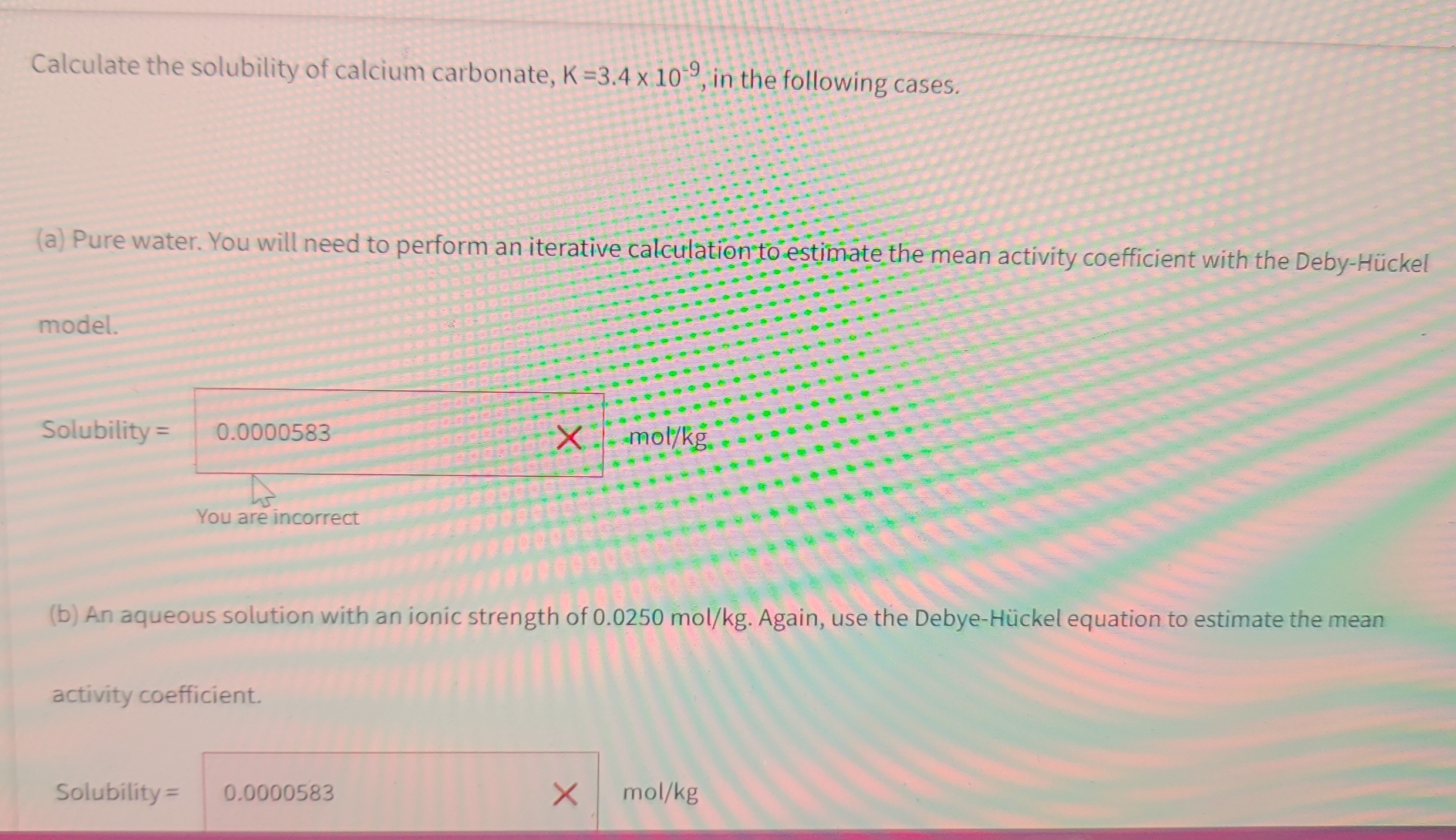 Solved Calculate the solubility of calcium carbonate, | Chegg.com