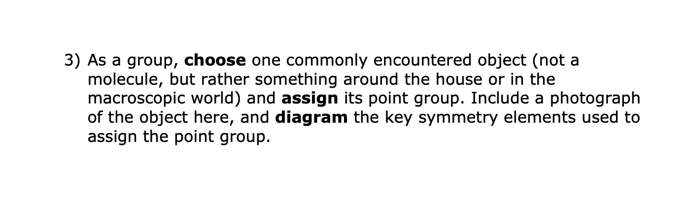 Solved 3) As a group, choose one commonly encountered object | Chegg.com