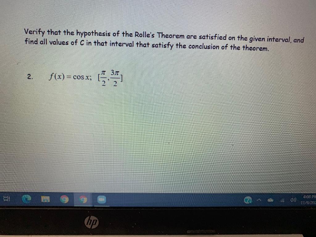 Solved Verify that the hypothesis of the Mean-Value Theorem | Chegg.com