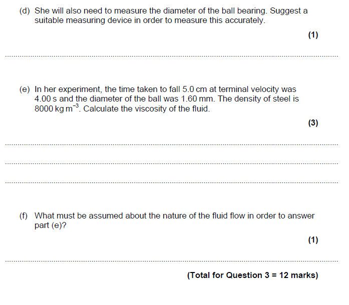 Solved 3 A student intends to carry out a falling ball | Chegg.com