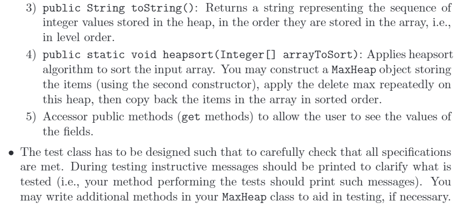 Solved DESCRIPTION: In this lab you will write a Java class | Chegg.com