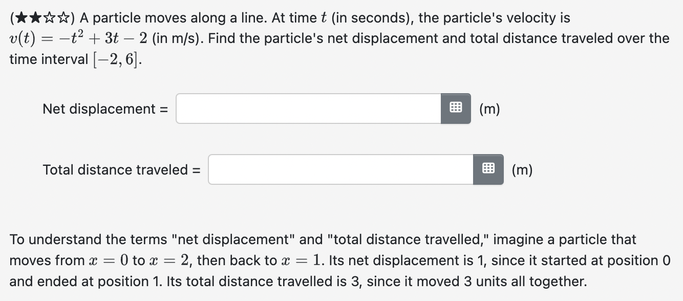 Solved To understand the terms "net displacement" and "total | Chegg.com
