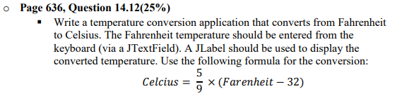 Solved o Page 636, Question 14.12(25%) Write a temperature | Chegg.com