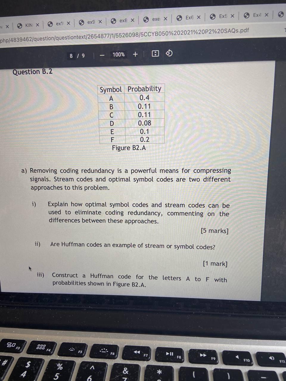 Solved Ex5 x s Ex x 5 Ex6 X Sexe X ex8 x sex9 x Sex1 x ev X | Chegg.com