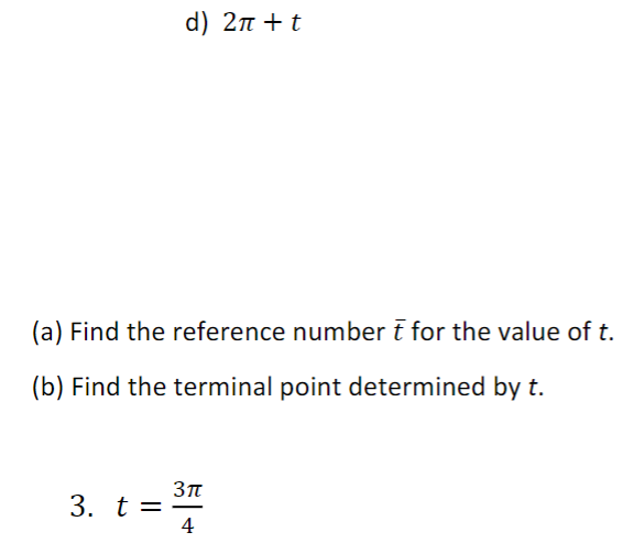 Solved on the Suppose that the terminal point determined by | Chegg.com