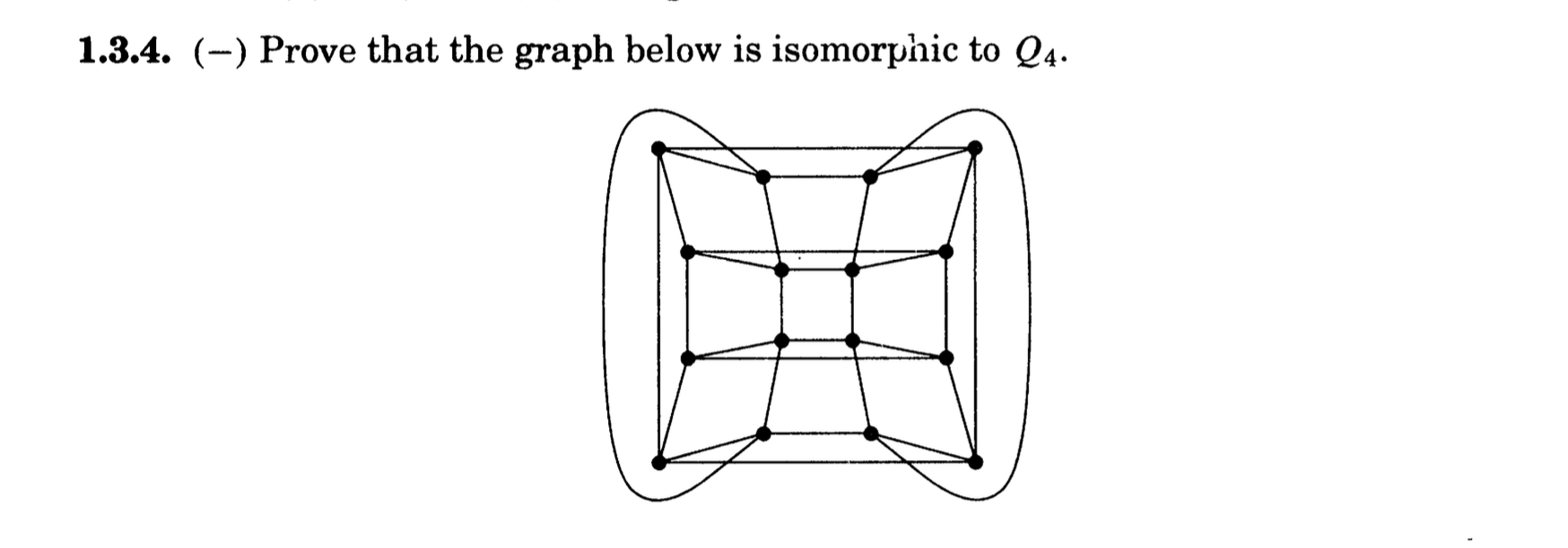 Solved 1.3.4. (-) ﻿Prove that the graph below is isomorphic | Chegg.com