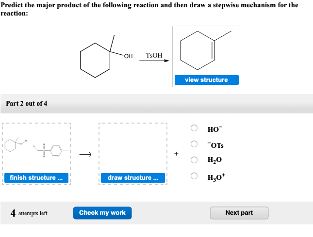 Solved Predict the major product of the following reaction | Chegg.com