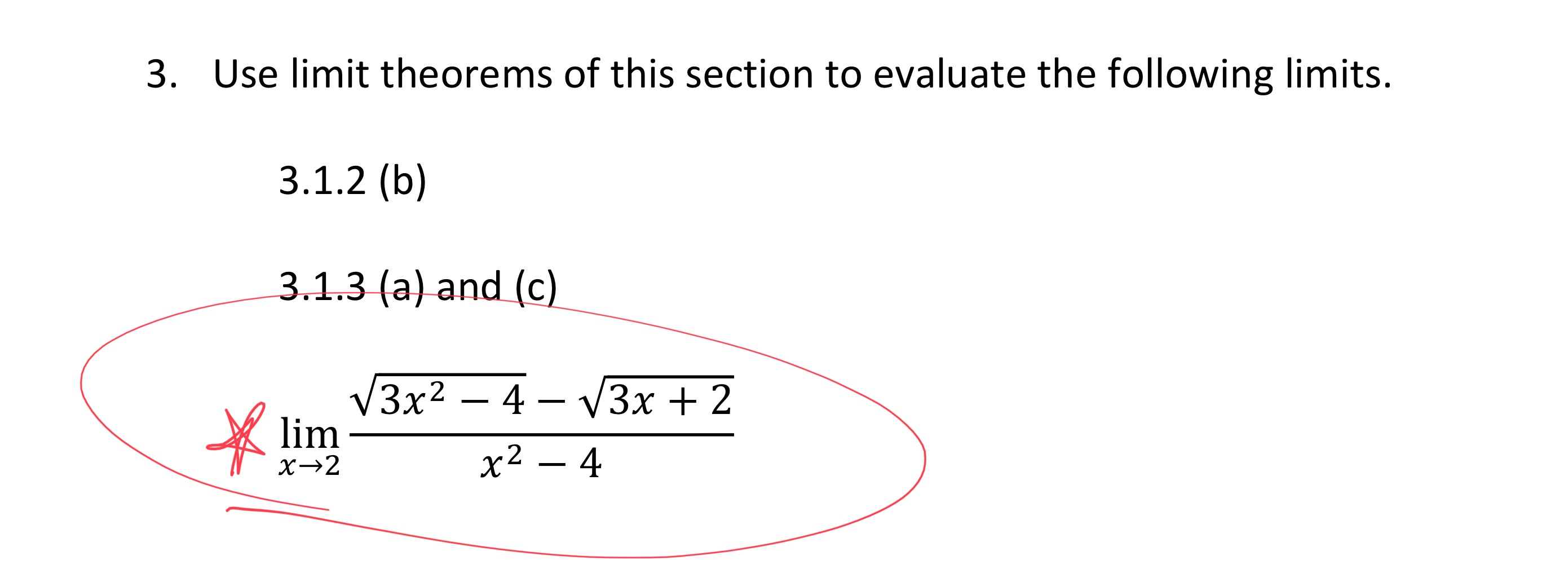 Solved 3. Use limit theorems of this section to evaluate the | Chegg.com