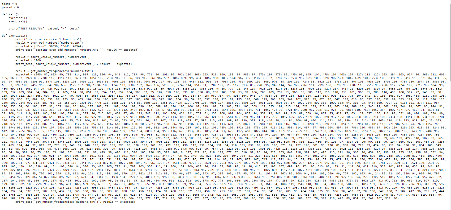 Solved Exercise 1 1. Download and open lab9.py and all .txt | Chegg.com
