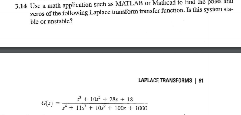 Solved 3.14 Use a math application such as MATLAB or Mathcad | Chegg.com