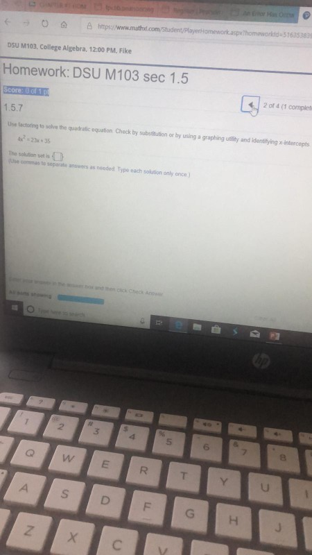 Solved OAtpswww.mathdl homeworkid 51635383 DSU M103, College | Chegg.com