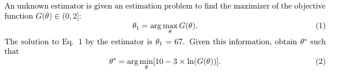 Solved An unknown estimator is given an estimation problem | Chegg.com