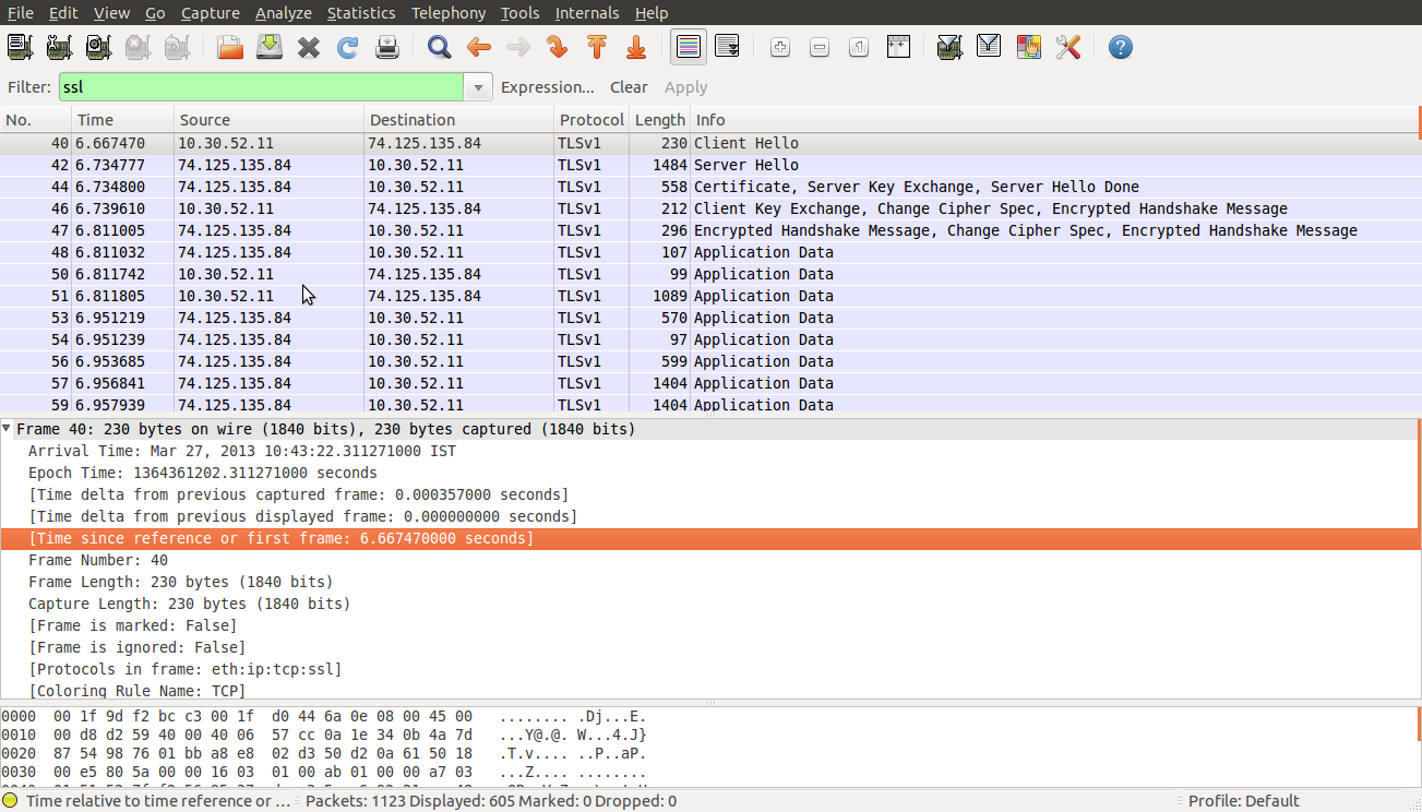 Solved File Edit View Go Capture Analyze statistics | Chegg.com