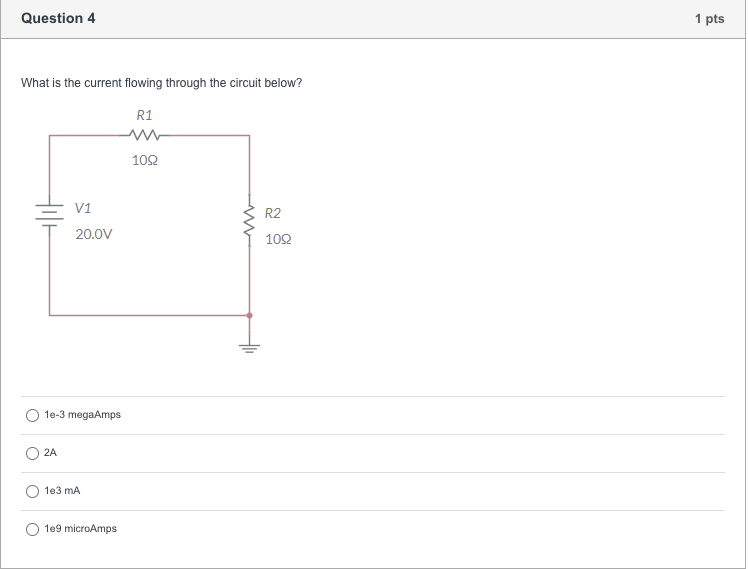Solved What is the current flowing through the circuit | Chegg.com