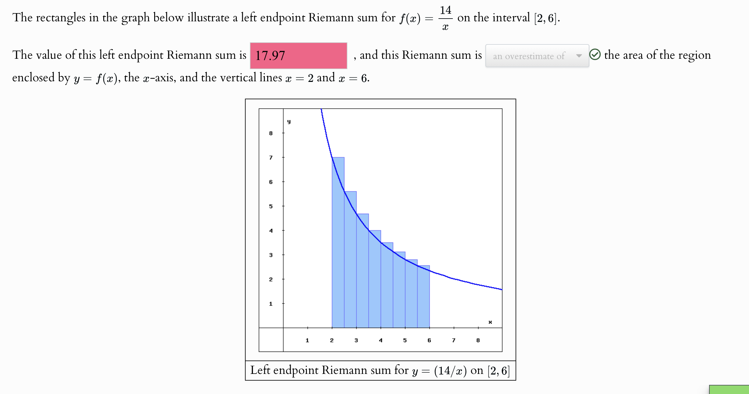 Solved The rectangles in the graph below illustrate a left | Chegg.com