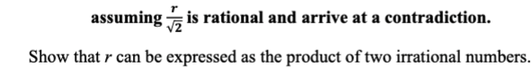 Solved Let r be a non-zero rational number. Show that 2r is | Chegg.com