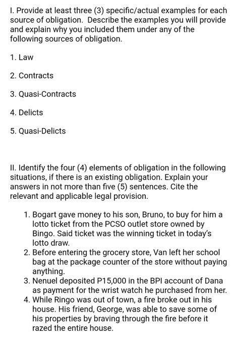 1. Provide at least three (3) specific/actual | Chegg.com