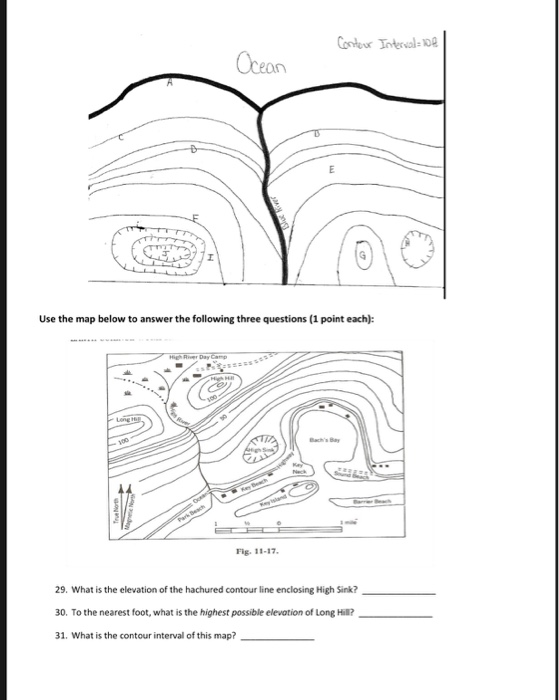Solved Oceon Use the map below to answer the following three | Chegg.com