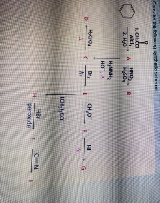 Solved Consider the following synthetic scheme 1. CH CCI 3 | Chegg.com