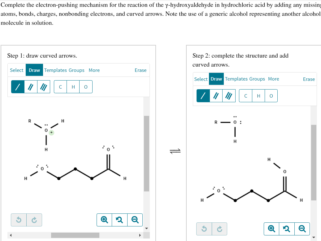 Solved Complete the electron-pushing mechanism for the | Chegg.com