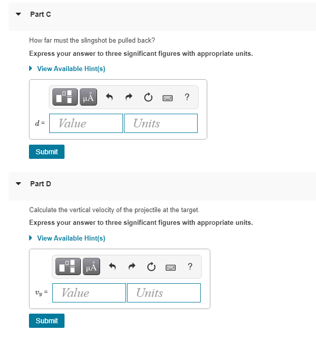 Solved Learning Goal: To determine the launch conditions to | Chegg.com
