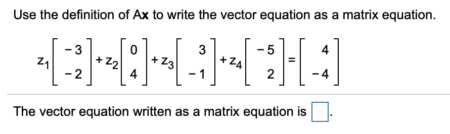 Solved Compute the product using (a) the definition where Ax | Chegg.com