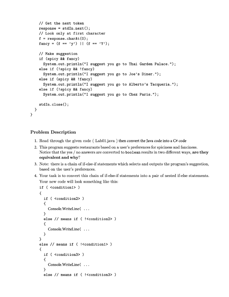 Solved IT 483 Lab _01_C# Programming Main topics: Boolean | Chegg.com
