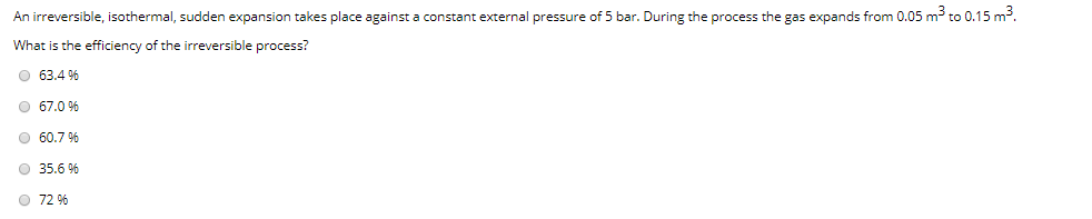 Solved An irreversible, isothermal, sudden expansion takes | Chegg.com