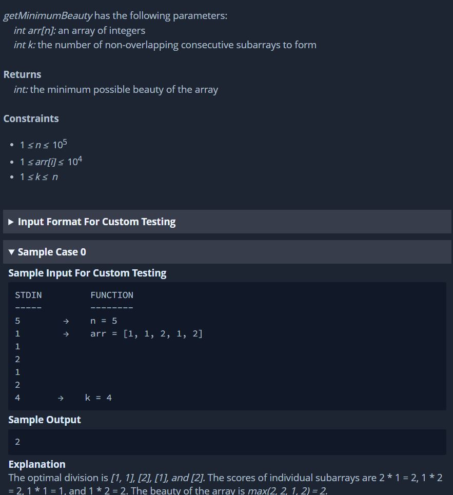 Solved The score of an array is its maximum element times | Chegg.com