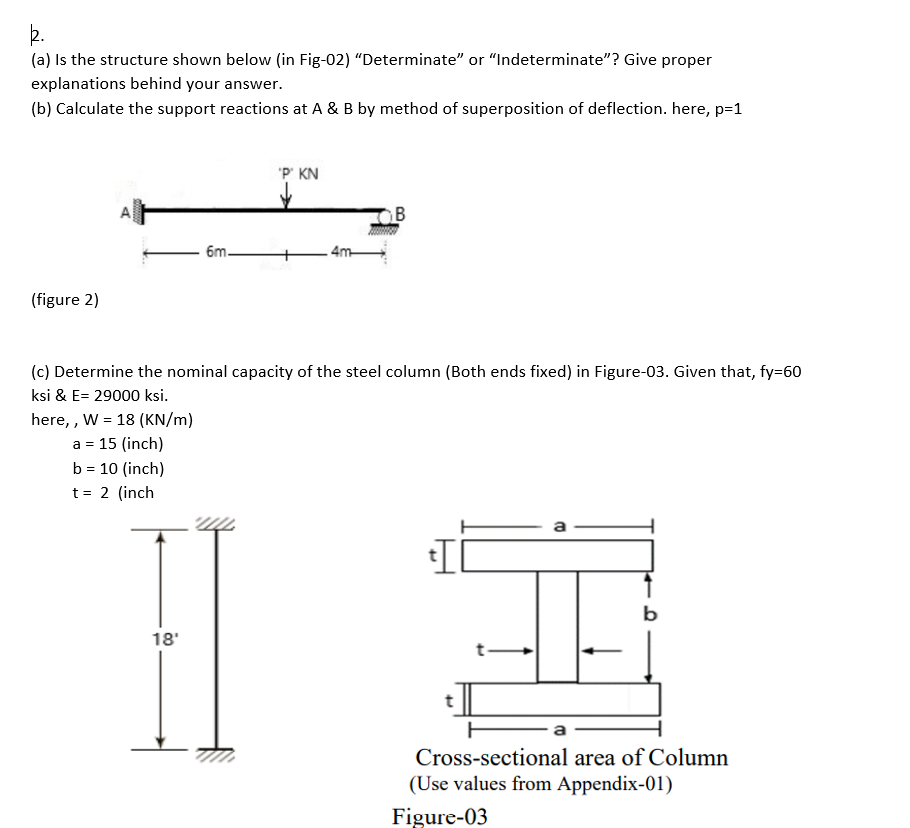 Solved 2. (a) is the structure shown below (in Fig-02) | Chegg.com