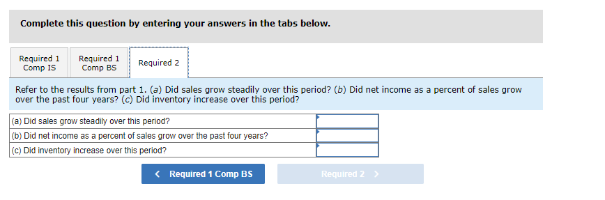 Problem 17-1A (Algo) Calculating and analyzing trend | Chegg.com