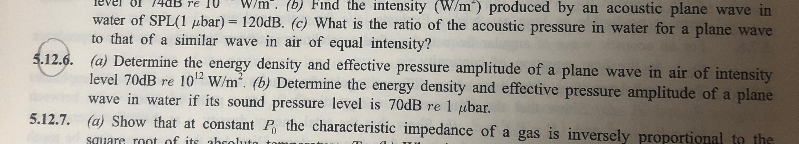 Solved OI 140B re 10 - W/m". (b) Find the intensity (W/m“) | Chegg.com