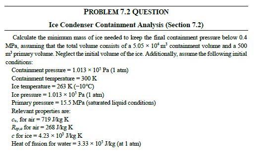 Solved Calculate the minimum mass of ice needed to keep the | Chegg.com