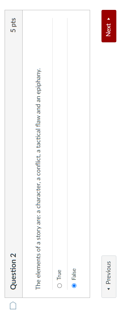 Solved The elements of a story are: a character, a conflict, | Chegg.com