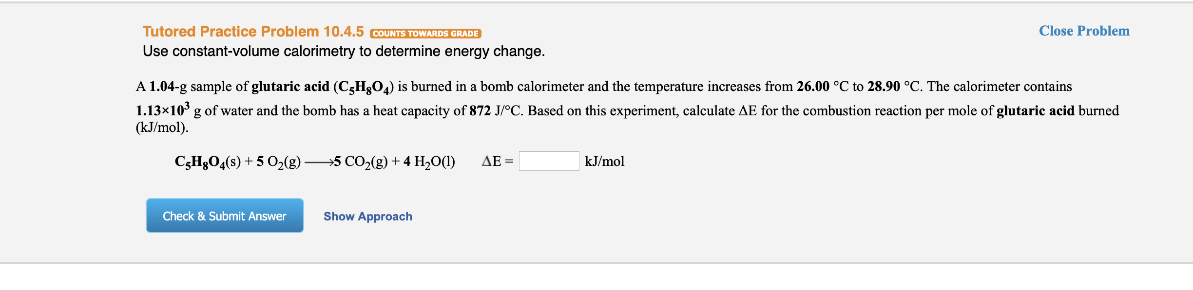 Solved Tutored Practice Problem 10.4.5 COUNTS TOWARDS GRADE | Chegg.com