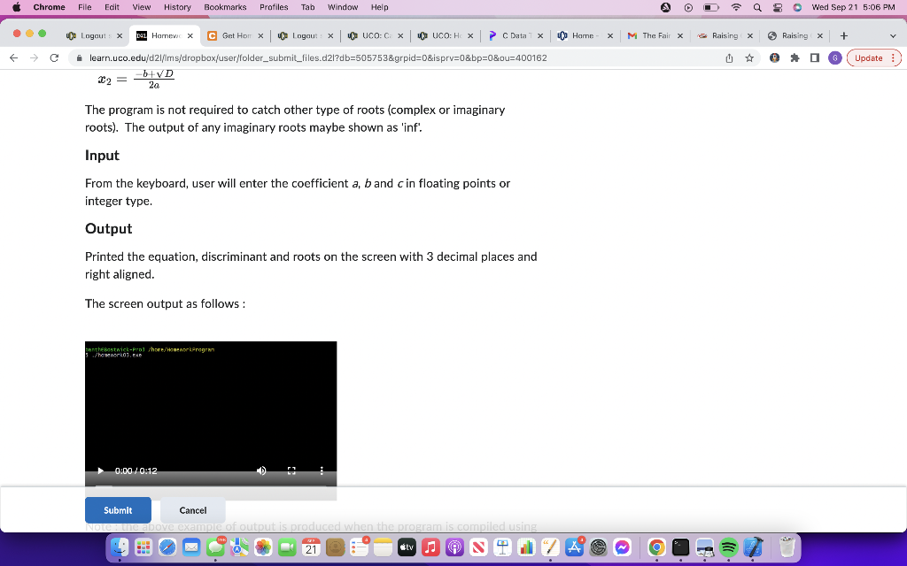 Solved Note: the above example of output is produced when | Chegg.com