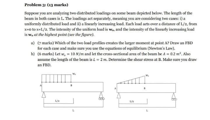 Solved Problem 3: (13 marks) Suppose you are analyzing two | Chegg.com