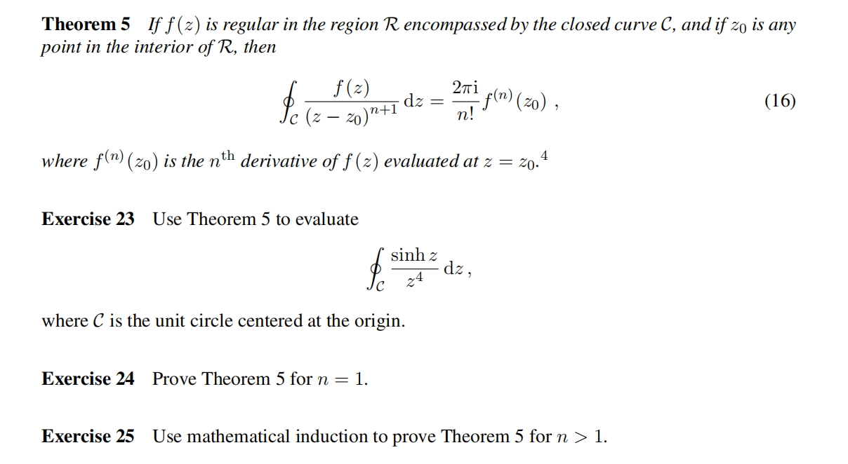 Solved 2.2.1 Generalized Cauchy Theorem Cauchy’s integral | Chegg.com