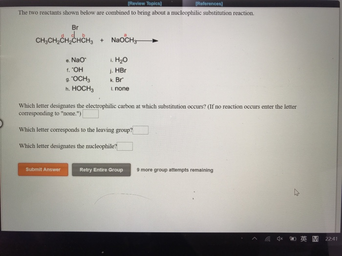 Solved Review Topics) The two reactants shown below are | Chegg.com