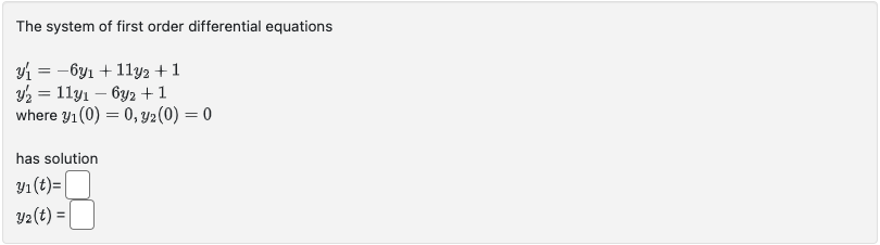 Solved The system of first order differential equations | Chegg.com