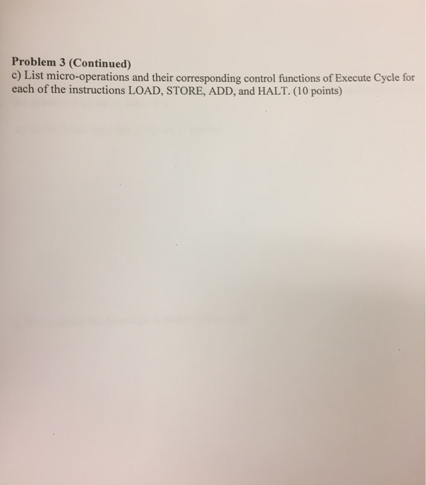 Solved Problem 3 Consider the design of instruction set of a | Chegg.com