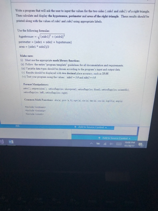 Solved Write A Program That Will Ask The User To Input The 9312