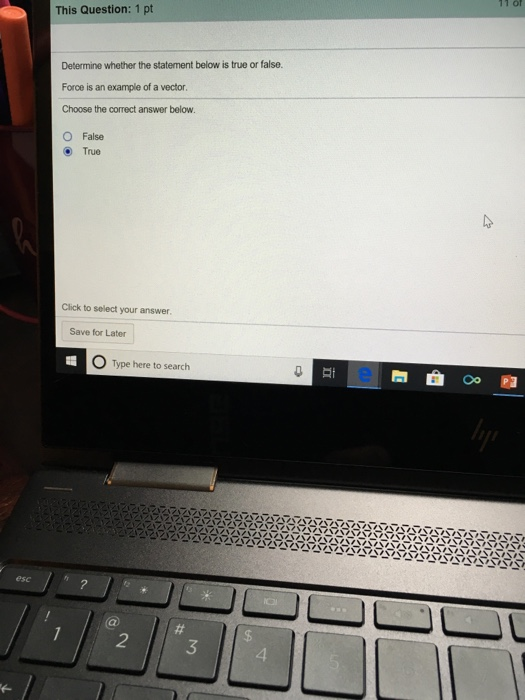Solved 11 of This Question: 1 pt Determine whether the | Chegg.com