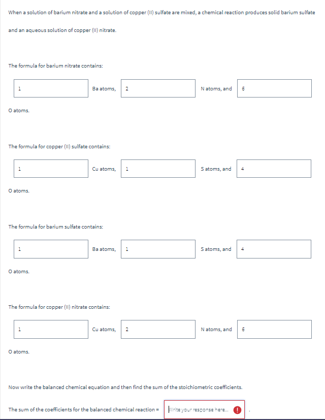 Solved When a solution of barium nitrate and a solution of | Chegg.com